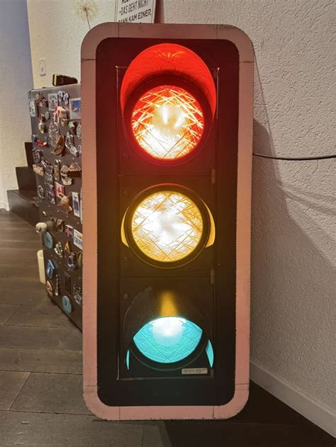 Vintage Ampel Original funktionstüchtig mit Fernsteuerung Gebraucht