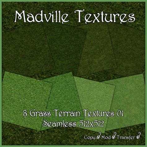 Second Life Marketplace Madville Grass Terrain Textures 01
