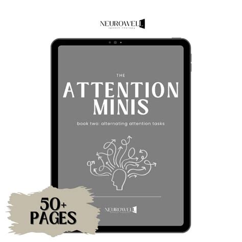 Attention Minis Alternating Attention Adult Speech Therapy Cognitive Therapy