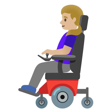 👩🏼‍🦼 Mulher Em Cadeira De Rodas Motorizada Pele Morena Clara Emoji