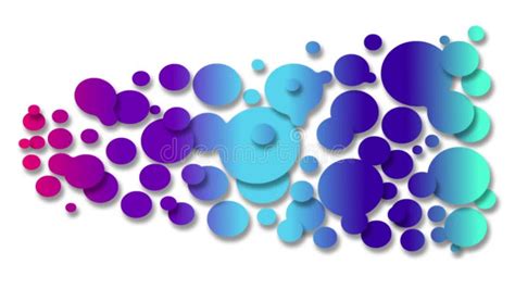 Abstract Animation With A Series Of Overlapping Circles In Various