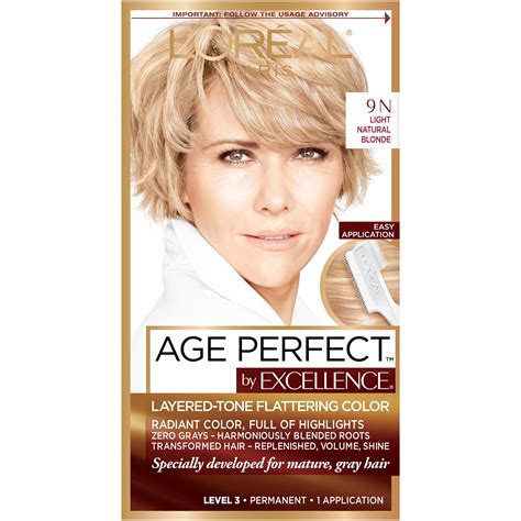 Tinte De Pelo Loreal Paris Age Perfect 9n Rubio Natural Claro Venta
