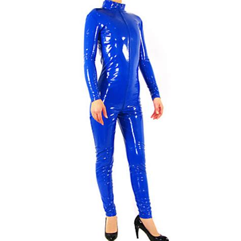 Blue Open Eyes And Mouth Catsuit Zentai Open Eyes And Mouth Catsuit
