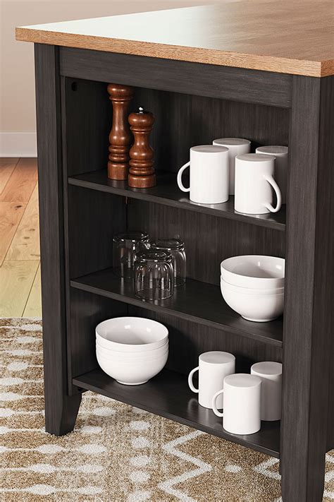 Gesthaven Counter Height Dining Table Brown And Natural Signature