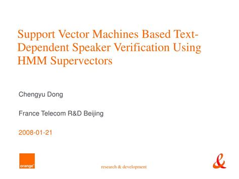 ppt support vector machines based text dependent speaker verification
