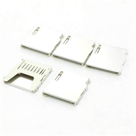 Unique Bargains 5 Pcs Quick Flip Type SD Memory Card Sockets 26mm X 26mm X 2 5mm Walmart