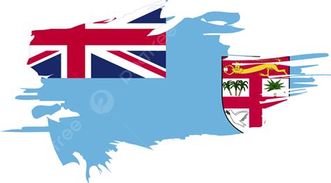 피지 플래그 브러시 스트로크 클립 아트 디자인 피지 플래그 브러시 피지 국기 벡터 극이 투명한 피지 국기 Png 일러스트 및 벡터 에 대한 무료 다운로드 Pngtree