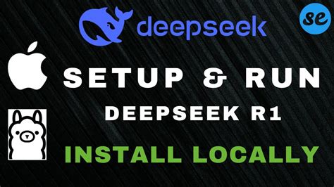 How To Setup Deepseek R1 Locally Run Locally On Macbook Install Deepseek Locally Using