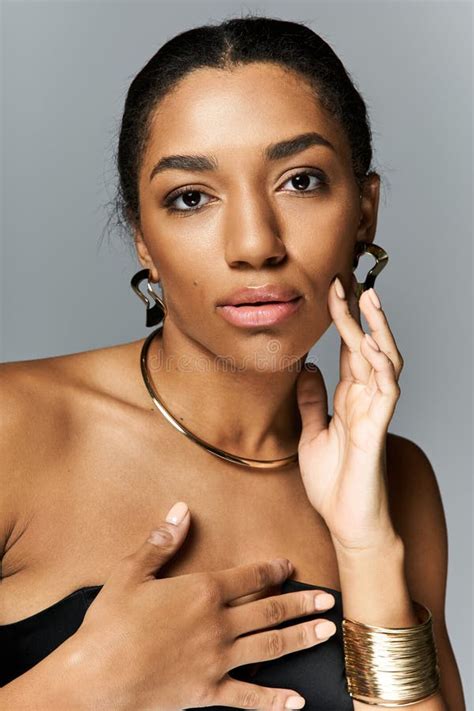 Elegance And Confidence Shine In Stunning Stock Image Image Of Elegance