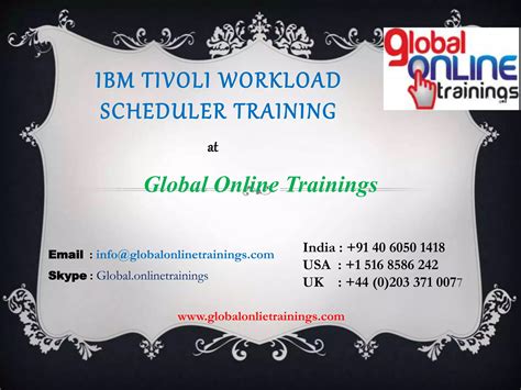 Ibm Tivoli Workload Scheduler Training PPT