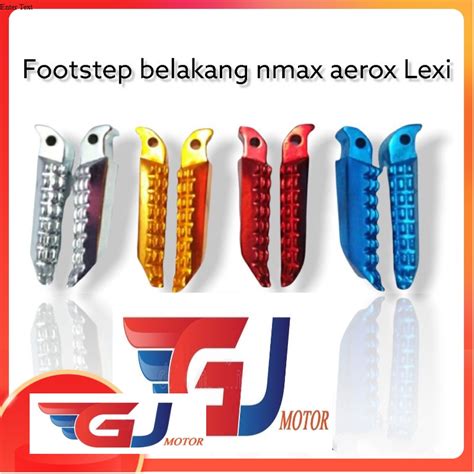 Jual Footstep Step Belakang Postep Pijakan Kaki Belakang CNC Aluminium Yamaha NMAX AEROX Lexi