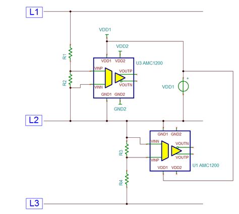 Amc1100 Vinp Vinn To Gnd1 Voltage Amplifiers Forum Amplifiers Ti E2e Support Forums