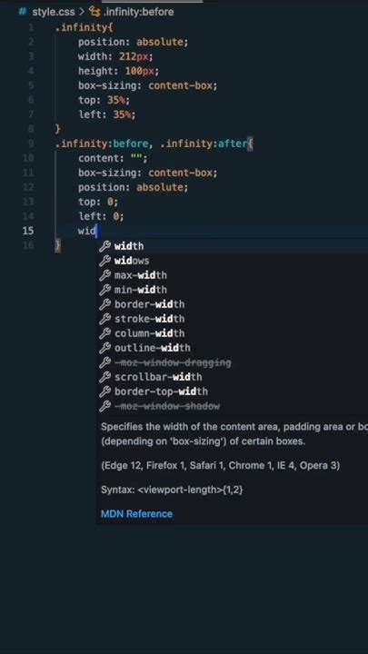 Infinity Loop Shape Css Css Youtube