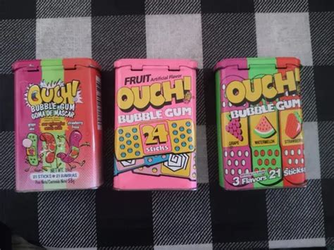 Latas Promocionales De Chicles Ouch Bubble Gum Vacías Mercadolibre
