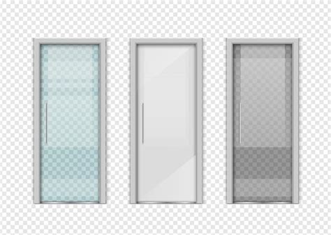 Double Sliding Glass Doors To The Office Train Station Supermarket