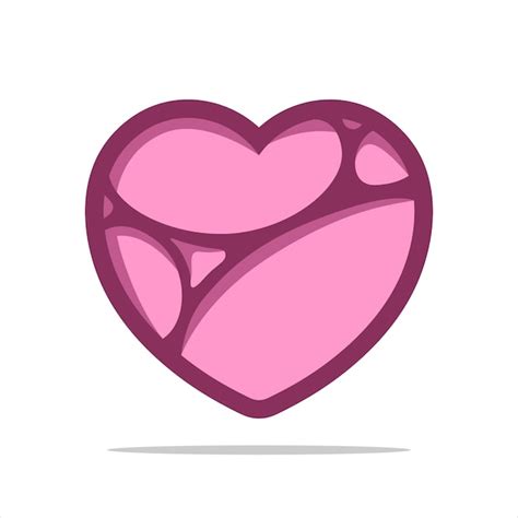 Vector corazón ilustración diseño amor Vector Premium