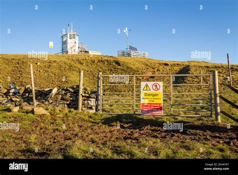 Danger Ministry Of Defence Firing Range Sign And Old Live Firing Watch