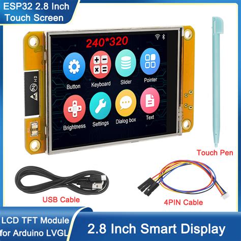 jual jets esp32 2 8 inch screen development board for arduino lvgl wifiandbluetooth 240 320 smart