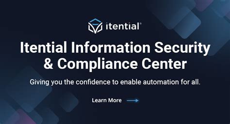 Itential Information Security And Compliance Center Itential Network