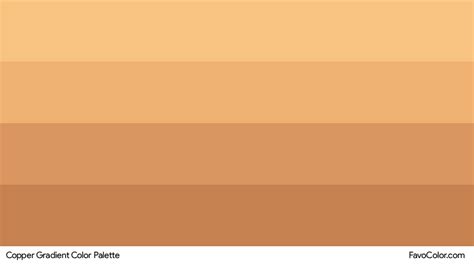 Copper Gradient Color Palette