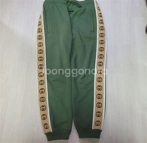 정품구찌 인터로킹 테크니컬 조깅팬츠 저지 트레이닝 바지데님 중고나라