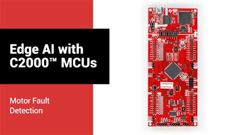 Motor Fault Detection With Edge Ai C2000 Mcus Video