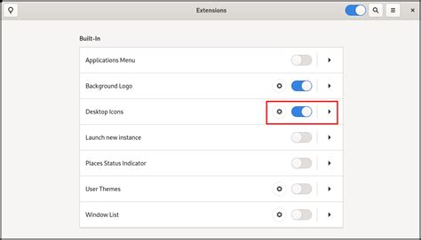 12 在 Gnome 标准中启用桌面图标 自定义 Gnome 桌面环境 Red Hat Enterprise Linux 9