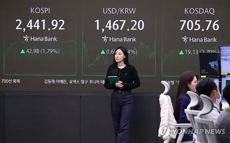 코스피 외인 복귀에 급등해 2440대 마감코스닥 700선 회복종합
