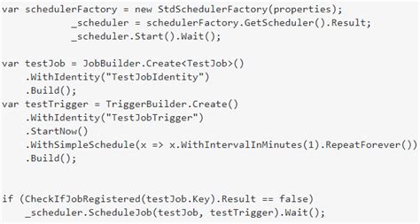 Execute A Db Call Within The Scheduled Job · Issue 1145 · Quartznet