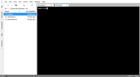 Project Jupyter Status Bar