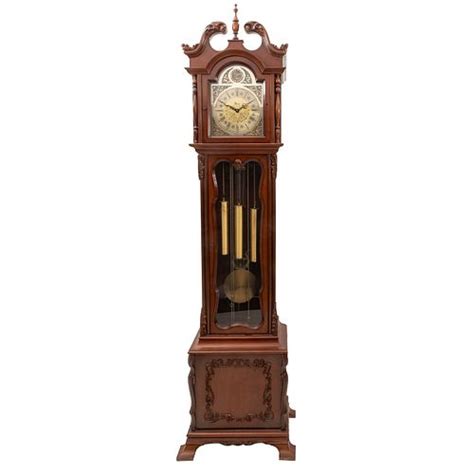 Reloj Grandfather Siglo Xx De La Marca Micro Elaborado En Madera