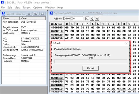 使用jlink J Flash对stm32烧录固件简单说明怎么用jlink给stm32f407烧录程序 Csdn博客