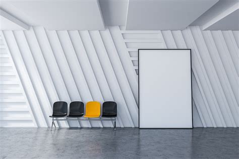 포스터와 화이트 대기실 인테리어 0명에 대한 스톡 사진 및 기타 이미지 0명 3차원 형태 가구 Istock