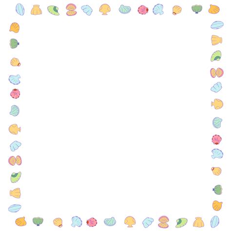 Shell Border Png Image Shell Border Shell Seashell Clam Shell Png