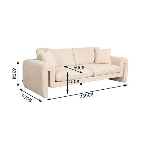 Buy Modena Seater Fabric Sofa Milky White Online Danube Home UAE
