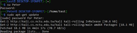 admin password kali linux posetke