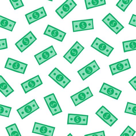 Premium Vector Seamless Pattern With Money Banknotes