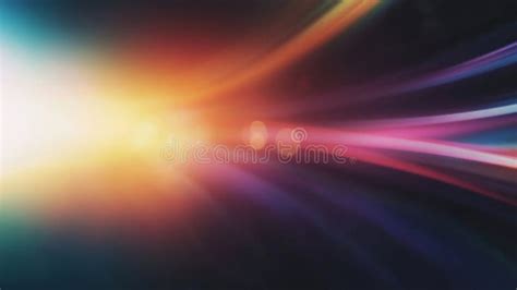 Vibrant Holographic Light Leaks Create A Stunning Display Of Spectral Color Shifts On A Deep