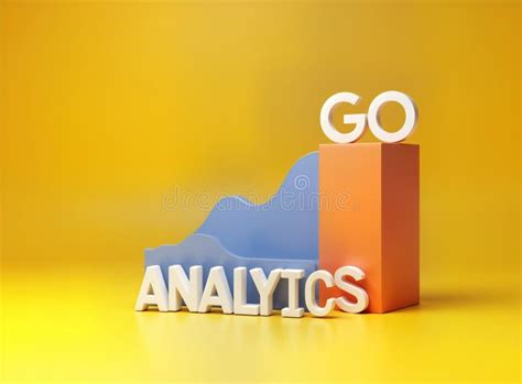 Colorful Graphic Design Shows Words Analytics Go Modern Presentation