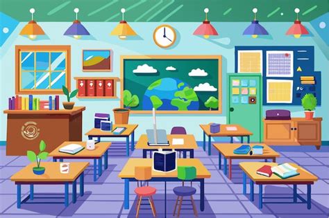 Bright Classroom Design Vectors And Illustrations For Free Download