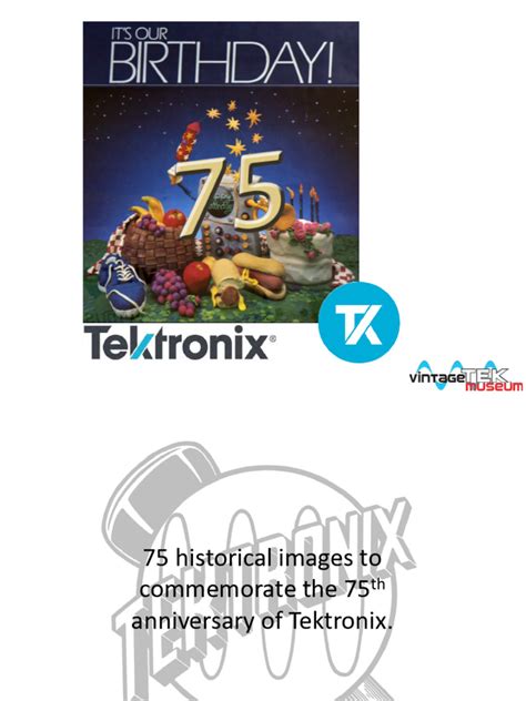 75 Pages Commemorating Tektronix 75th Pdf Electronics Electrical Engineering