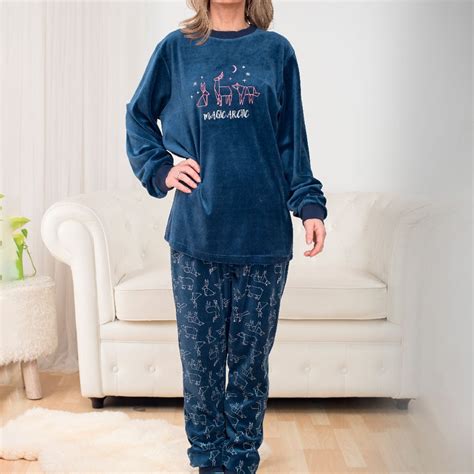 Pijama Mujer Manga Larga Tundosado Kinanit