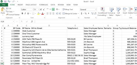 export query in sap business one sap b1 mtc systems