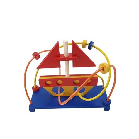 Brinquedo Aramado Barquinho Escola Didático Madeira Shopee Brasil