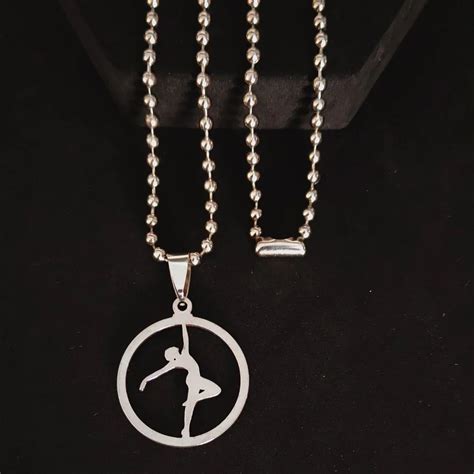 Stainless Steel Valentine T Dancer T Locket Poly Bag Free Size