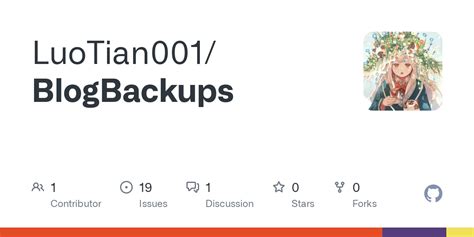 GitHub LuoTian001 BlogBackups