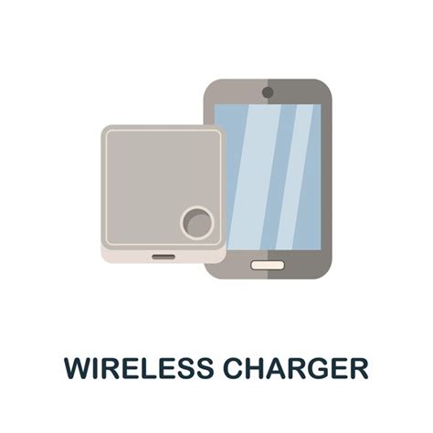Premium Vector Wireless Charger Flat Icon Color Simple Element From Phone Accessories