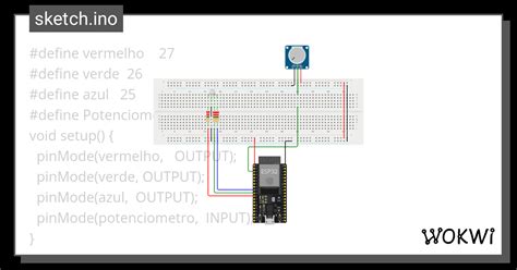 Atividade01 05 Potenciometro Rgb Wokwi ESP32 STM32 Arduino Simulator
