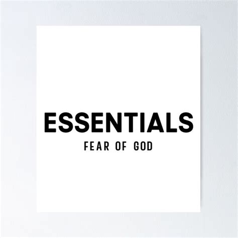 Essential Black Font Poster By Cheviii Redbubble