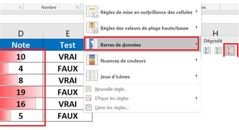 faire une mise en forme conditionnelle sous excel